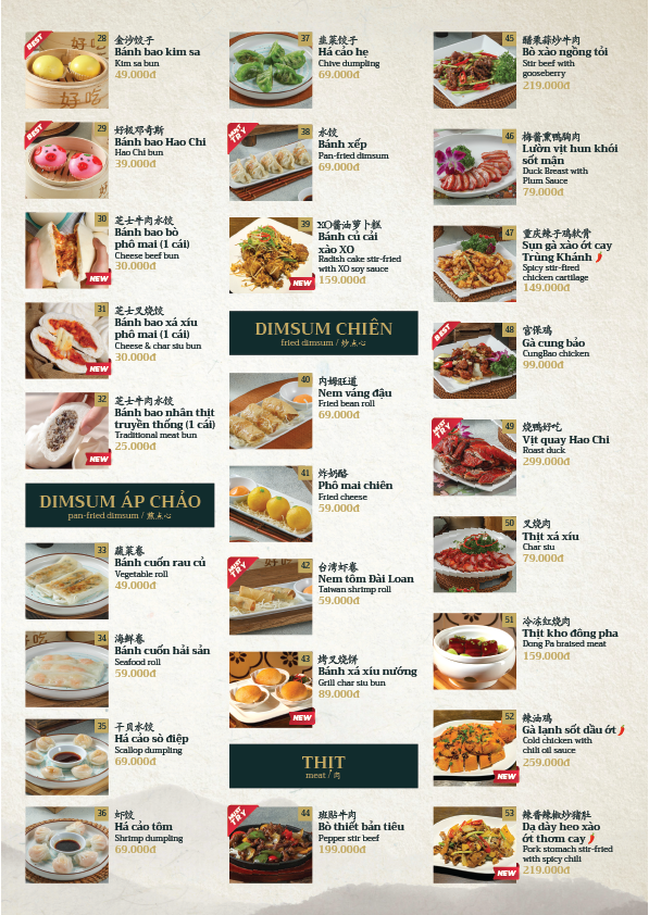 HAOCHI MENU